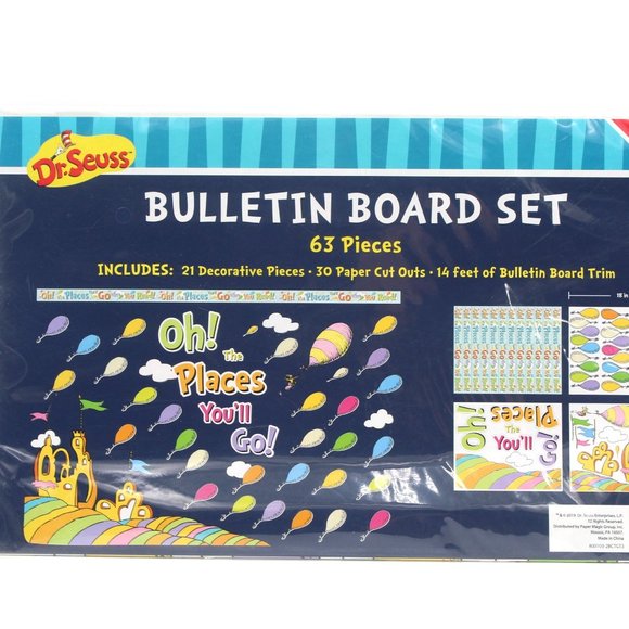 Dr. Seuss | Toys | Dr Seuss Oh The Places Youll Go Bulletin Board Set ...